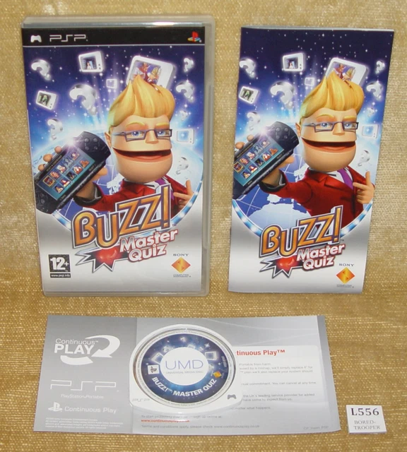 BUZZ! MASTER QUIZ (2008) Videogioco Sony Psp Completo 100% Playstation Portatile EUR 10,03 ...