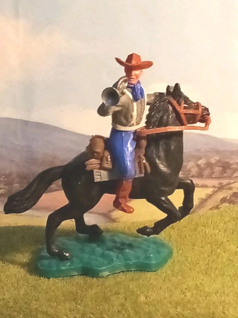 VINTAGE TIMPO MOUNTED American Civil War Confederate Cavalry Bugler £10 ...