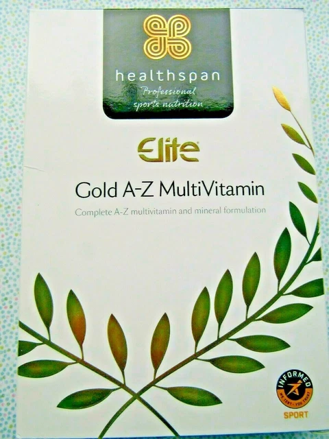HEALTHSPAN ELITE GOLD A-Z MultiVitamins. 120 TABLETS. £14.49. Expiry 03 ...