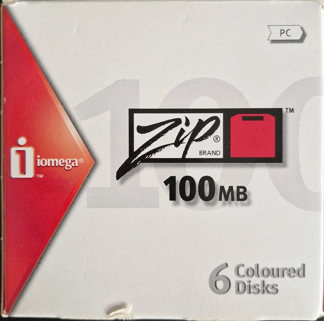 6 COLOURED DISKS, Original Iomega ZIP100 EUR 99,00 - PicClick DE
