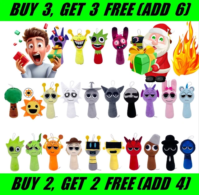 20CM SPRUNKI PLUSH Toy Simon Oren Winda Sprunki Character Doll Toy XMAS ...