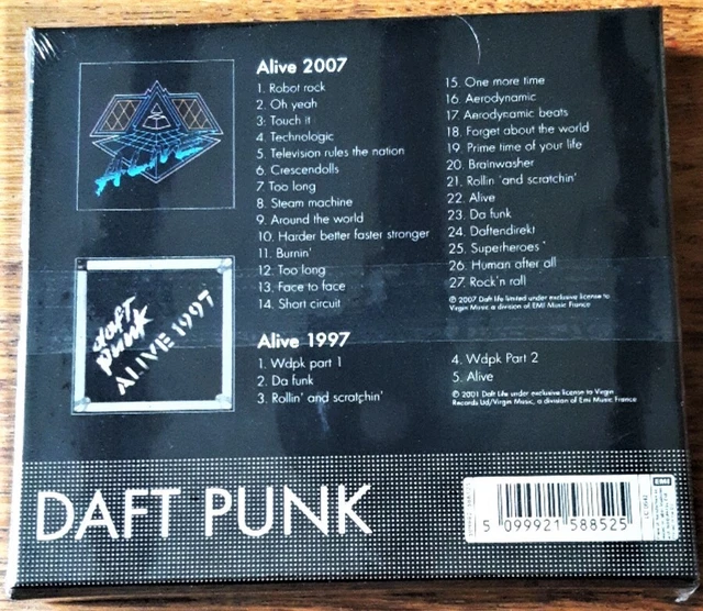 DAFT PUNK - Alive 1997 - 2007 Coffret de 2 CD édition limitée 2008 NEUF ...