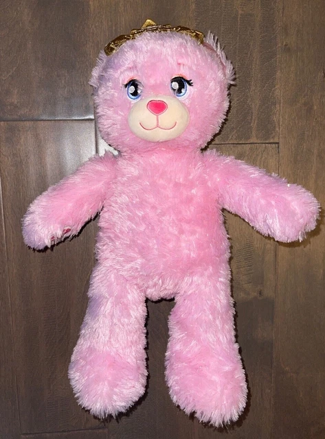 BUILD A BEAR Disney Princess Pink Sparkle Bear Stuffed Animal used £12. ...