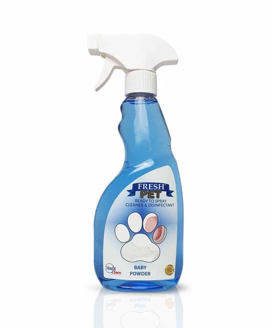 DOG CAT CLEANER Paw Safe Anti Bacterial 500ml Spray Baby Powder Fresh ...