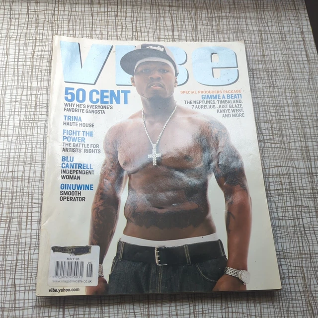 2003 MAY VIBE MAGAZINE - 50 CENT FRONT COVER buy 1 get 1 free magazine ...