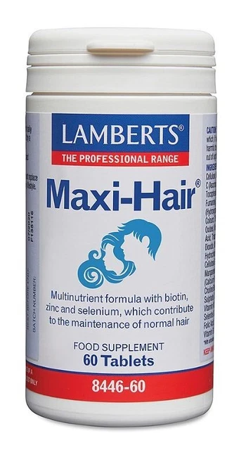 LAMBERTS MAXI-HAIR ONE-A-DAY 60 Tablets BBE 02/26 £13.99 - PicClick UK