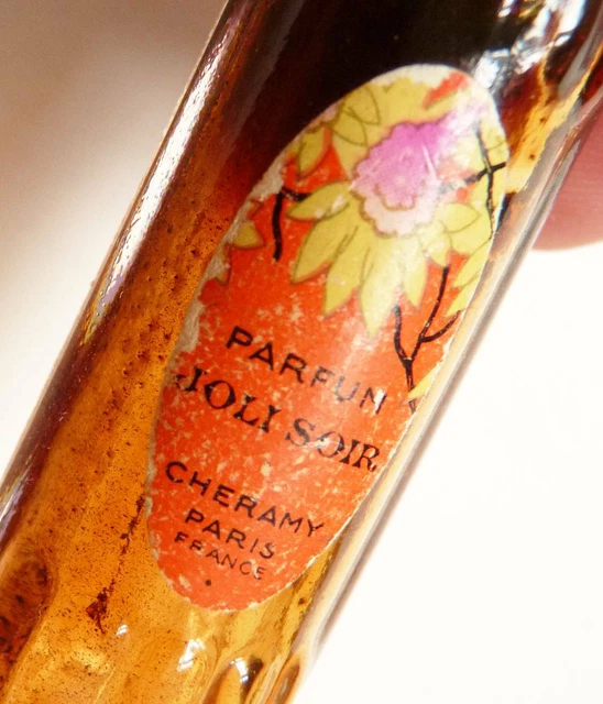 ANCIEN FLACON DE parfum JOLI SOIR de CHERAMY Paris France vers 1930 ...
