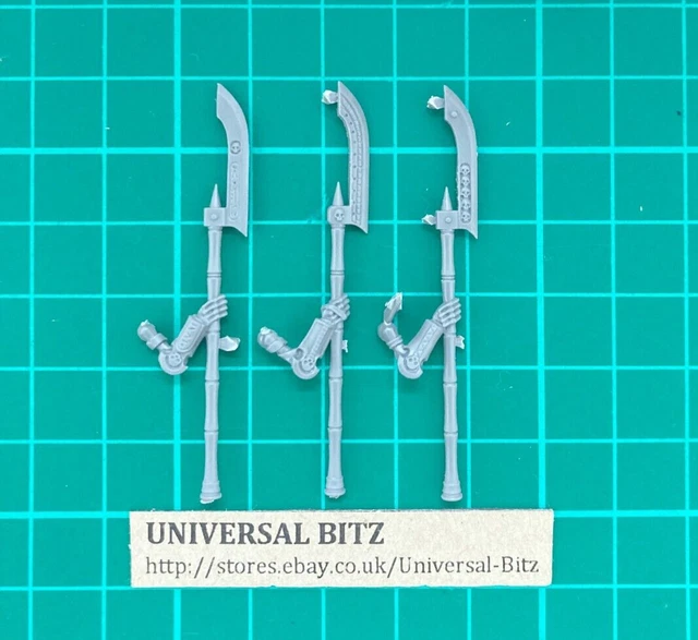 TOMB GUARD HALBERDS x 3 CDE Tomb Kings Halberd Warhammer AOS RARE OOP ...