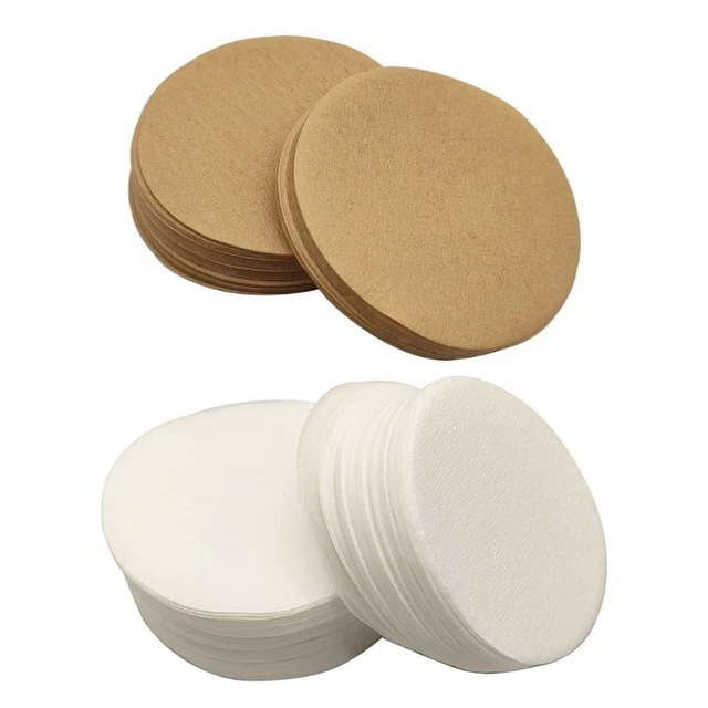 ROUND NATURAL PAPER Coffee Extraction Filter Papers Pulp Texture for ...