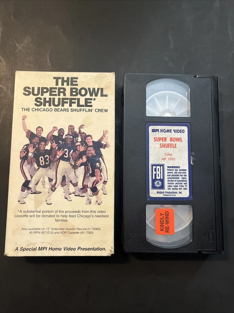 DA 1985 CHICAGO Bears Shufflin' Crew The Super Bowl Shuffle VHS Tape ...