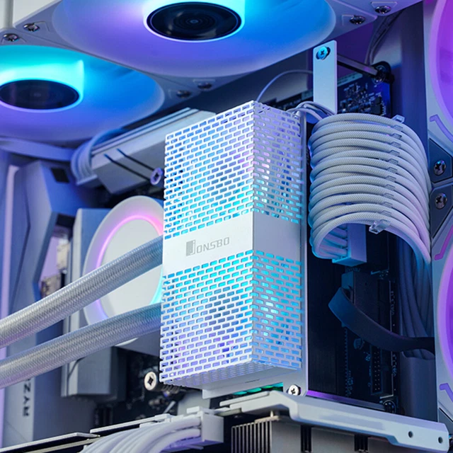 RAM COOLER WITH Dual 50mm Fan for DDR4 DDR5 Cooling (White With ARGB ...