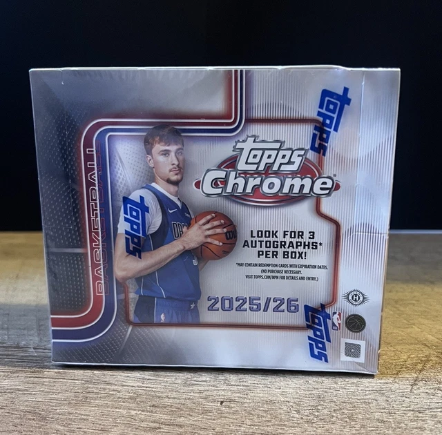 2025-26 TOPPS CHROME® Basketball - Jumbo Box - IN HAND £889.99 ...