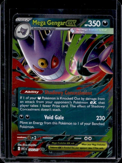 2026 POKEMON ASCENDED Heroes Mega Gengar ex Double Rare #125/217 £0.74 ...