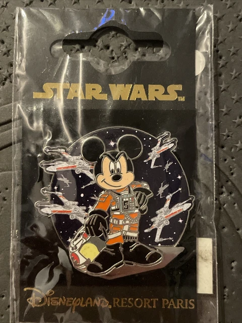 DISNEY PIN STAR Wars Mickey X-Wing Pilot Disneyland Resort Paris DLP ...