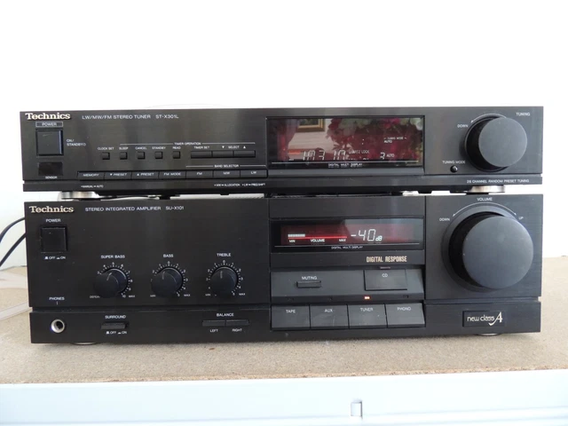 AMPLI STÉRÉO TECHNICS SU-x101 et Tuner Technics ST-x-301 L - très bon ...