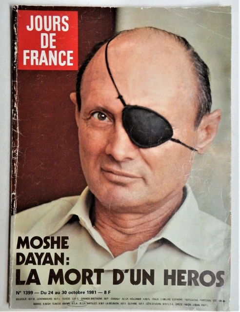 MOSHE DAYAN JOURS De France French Magazine 1981 Yves Montand photos ...