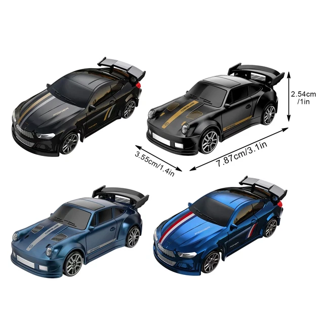 1:64 RC DRIFT Car Mini 4WD 2.4GHz Remote Control Racing Toy w/ LED ...