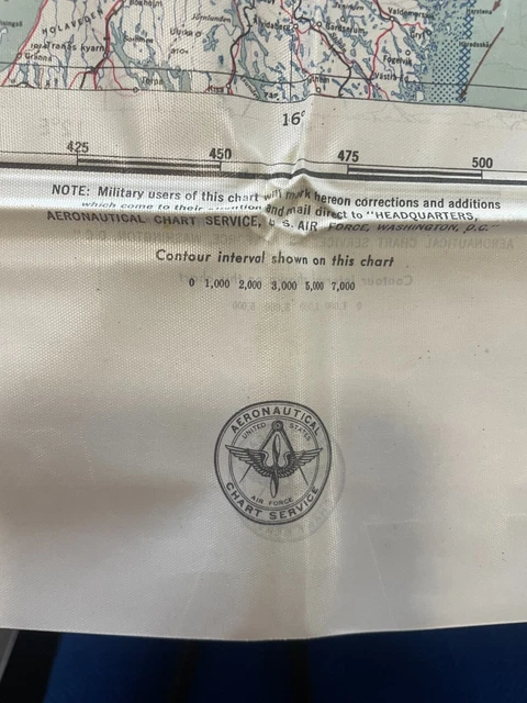 USAF 1950 cloth chart. CL100 gulf of bothnia and CL101 white sea £10.00 ...