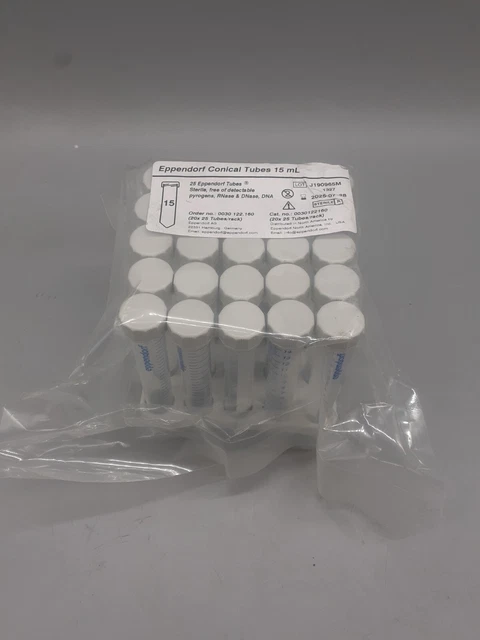 STERILE PLASTIC CENTRIFUGE Test Tube Vial Container Specimen Craft 15ml ...