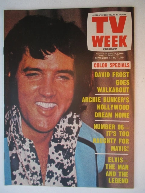 TV WEEK ELVIS 1973 Lindisfarne poster Archie Bunker David Frost $19.99 ...