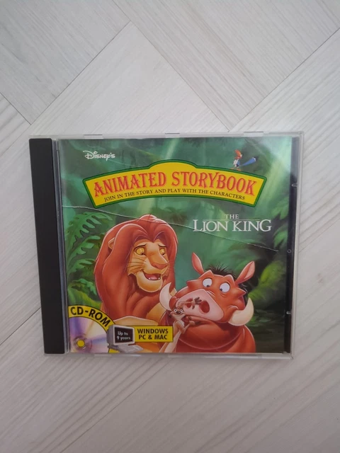 DISNEY'S THE LION King Animated Storybook Cd-Rom By Disney Interactive ...