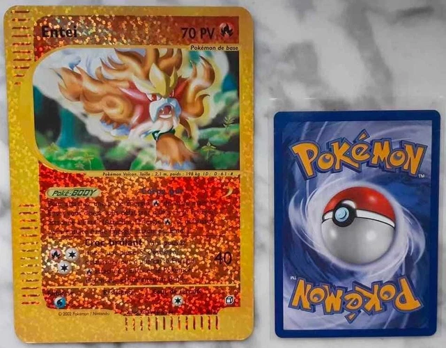 CARTE POKÉMON RARE Entei JUMBO ! 5/12 - Expédition Box Topper Reverse ...