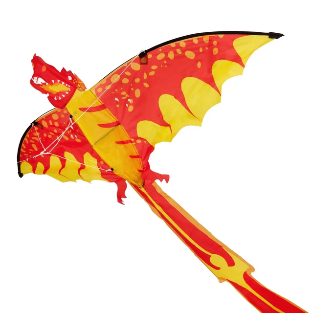 EOLO KITES READY 2 Fly Kids’ 3D Pop-Up Kite, Red Dragon, Wingspan ...