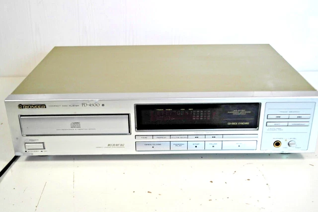 PIONEER PD-4500 STEREO Separate CD Player. Silver. Vintage 1990. Retro ...