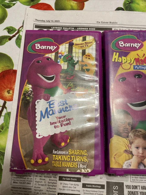 BARNEY HAPPY MAD SILLY SAD - PUTTING A FACE TO FEELINGS & Best Manners ...