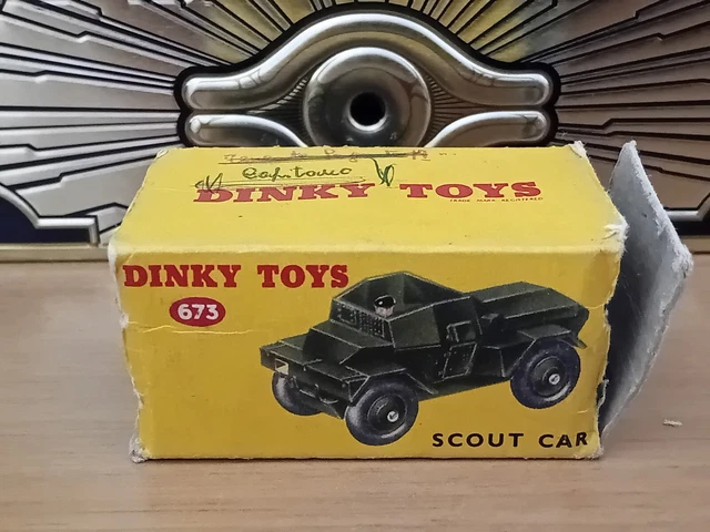 DINKY TOYS/MECCANO 1:43, SCOUT CAR, N°673. Con Scatolina Rotta. EUR 24 ...