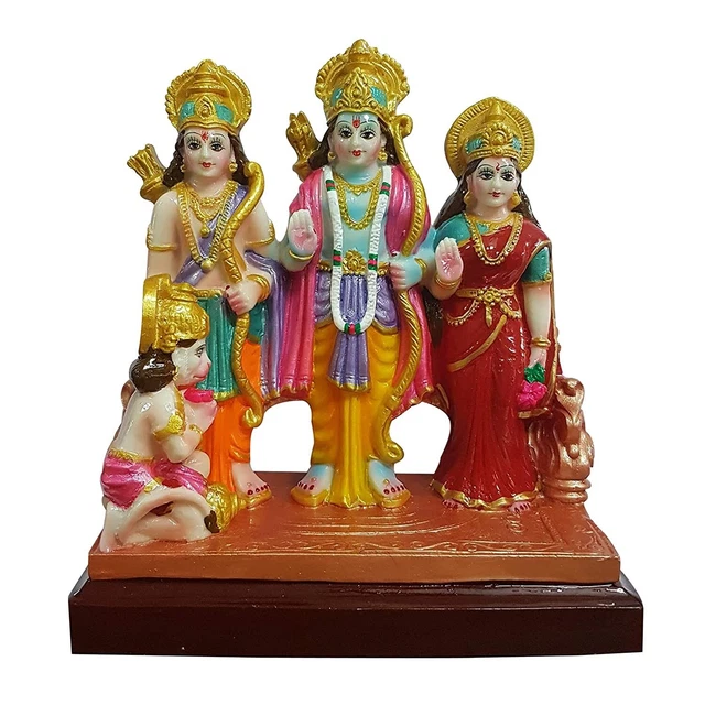 MARBLE DUST LORD Ram Darbar|God Ram,Laxman,Sita & Hanuman Idol ...