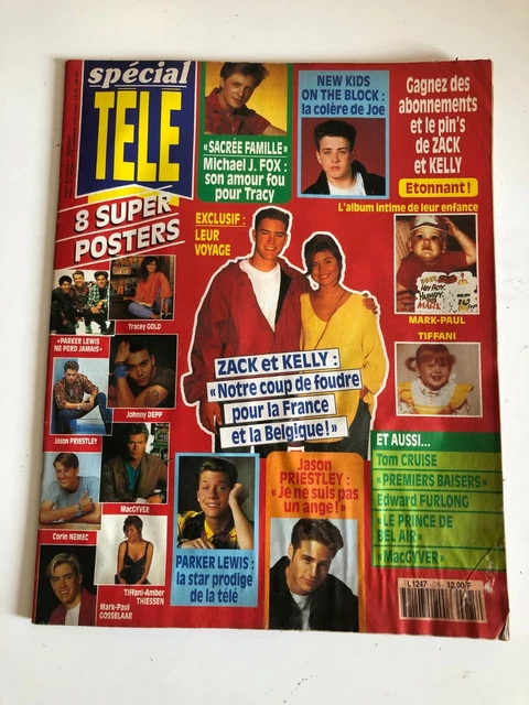 MAGAZINE REVUE SPECIAL TELE n° 25 avec posters attachés vintage 1992 ...
