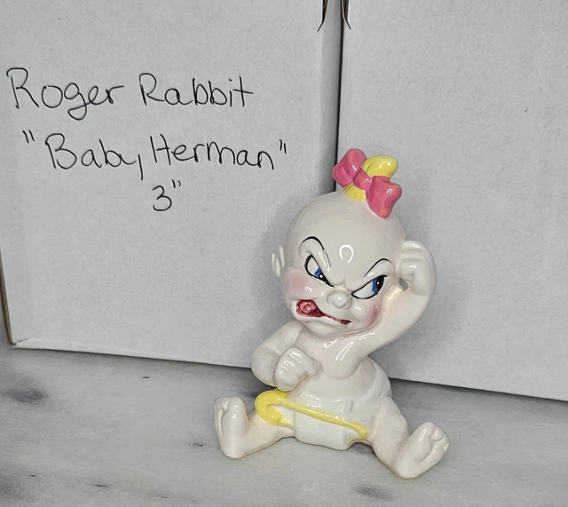 DISNEY WHO FRAMED Roger Rabbit Baby Herman Ceramic 3” Figurine £23.53 ...