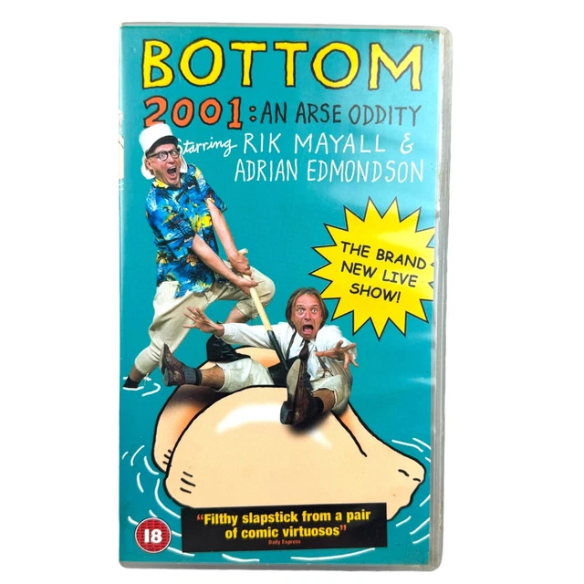 BOTTOM VIDEO VHS Comedy Film Stand Up Comedy Live Show Cert 18 2001 £14 ...