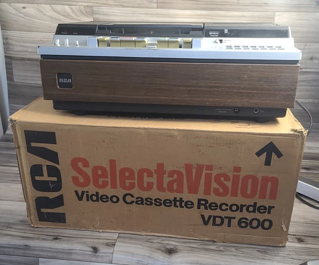 RCA VDT600 VINTAGE SelectaVision Video VHS Cassette Player Recorder As ...