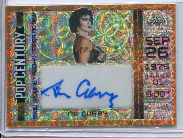 2024 LEAF POP Century Tim Curry No Showing Gold Kaleidoscope AUTO ...
