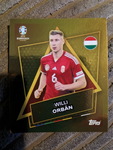 TOPPS EURO 2024 Sticker Collection Star Player Willi Orban Hungary £3. ...
