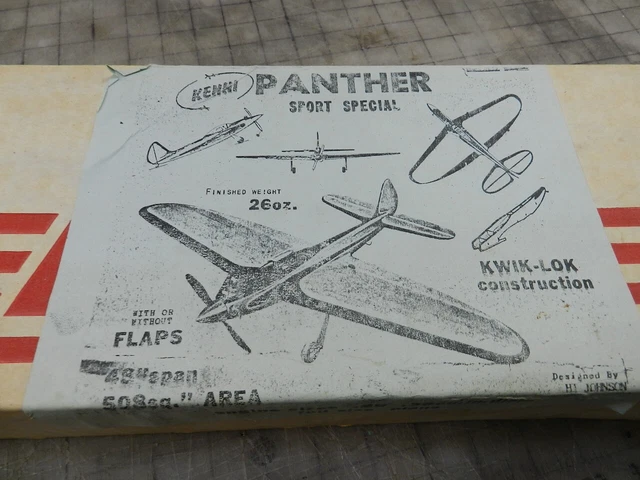 PANTHER SPORT SPECIAL Balsa Airplane Kit Rare by Kenhi EUR 142,11 ...