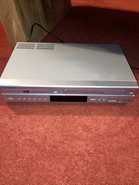 SAMSUNG DVD PLAYER/VIDEO Recorder VHS Combo Dual Deck SV-DVD40 Silver ...