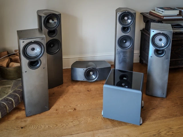 KEF 5.1 Speaker Setup Gorgeous Rich Vintage Kef Q9c/PSW2000/Q5/Q35 £450 ...