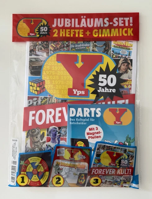 YPS-HEFT NR. 01/25 Jubiläums-Set 50 Jahre 2 Hefte + Gimmick (Darts) EUR ...