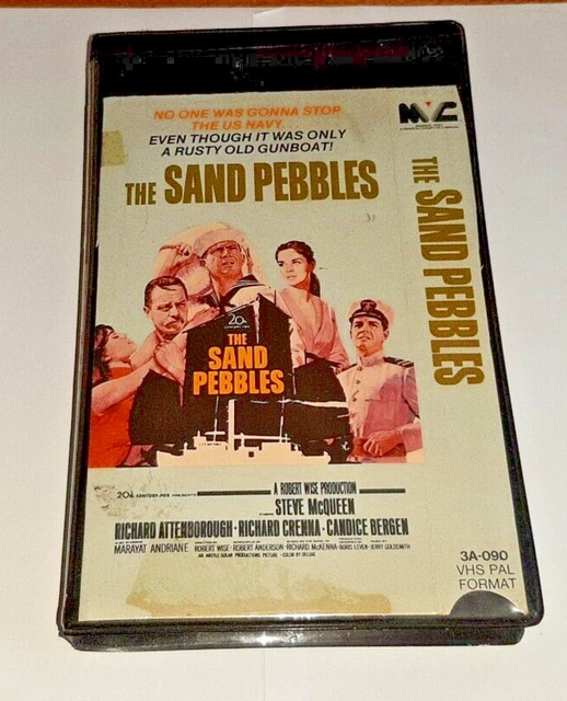 RARE VHS BIG Box The Sand Pebbles starring Steve McQueen Magnetic Video ...