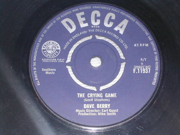 DAVE BERRY - The Crying Game (VINYL) £4.38 - PicClick UK