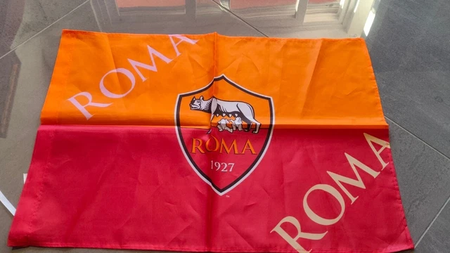 BANDIERA FLAG VINTAGE '90 Football Calcio As Roma EUR 12,99 - PicClick IT
