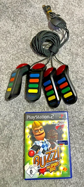 SONY PLAYSTATION 2 Buzz! The Sports Quiz + Buzzer I Game + Controller ...