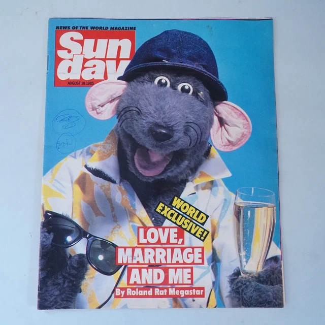 SUNDAY MAGAZINE / News of The World - August 18, 1985 : Roland Rat ...