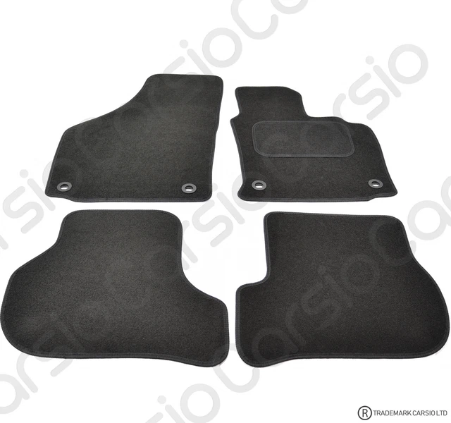 FOR VW GOLF MK5 & Jetta 03 -2008 Tailored Black Car Mats Carpets Set ...