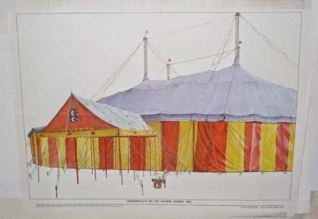 AFFICHE / POSTER dessin Chipperfield's Big Top 1976 - Circus Circo ...