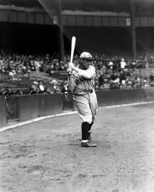 WALTER H SCHANG of the St Louis Browns swinging a bat in 1929 Baseball ...