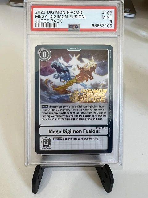 DIGIMON TCG CARD Game Mega Digimon Fusion! BT5-109 Judge Stamp PSA 9 ...